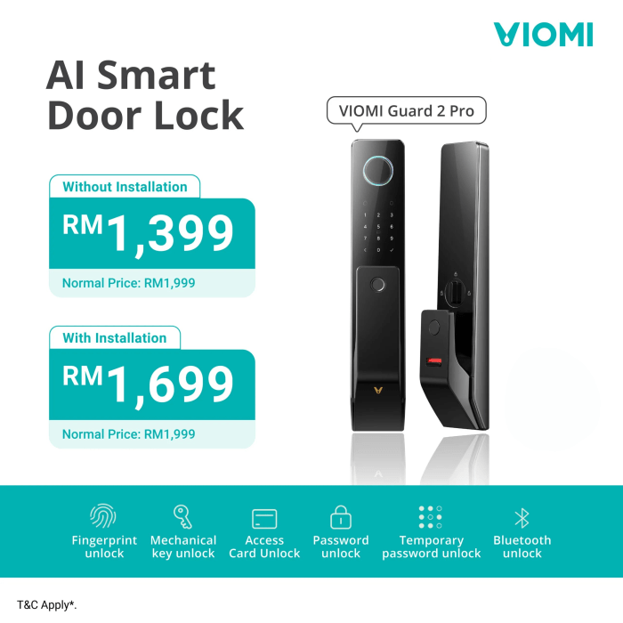 Smart Door Lock for Modern Households and Durability - Viomi